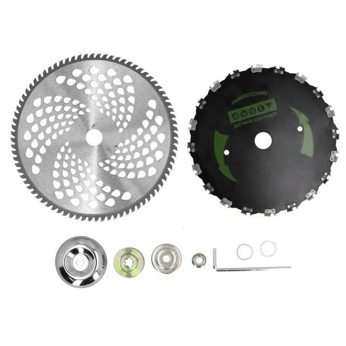 EJ.life Lame de scie pour tondeuse Lame de Débroussailleuse Lame de Scie Circulaire de Tondeuse ...