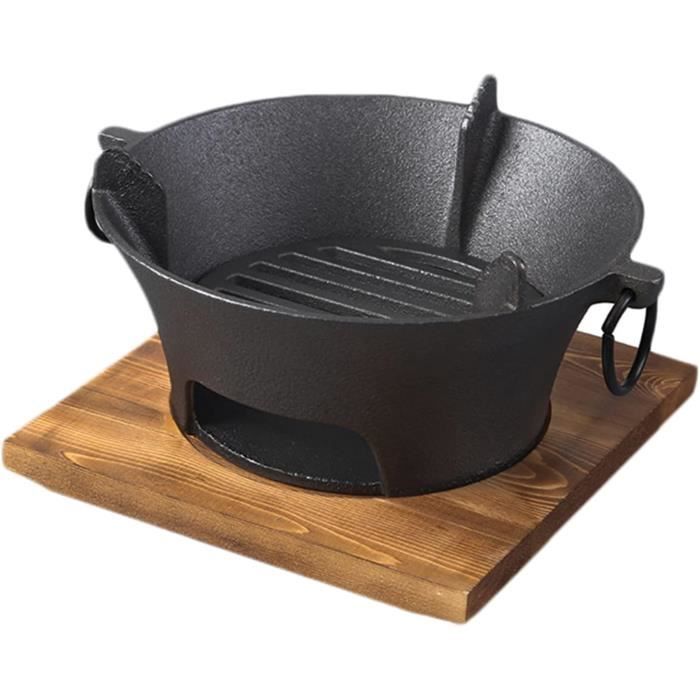 Barbecue De Table, Pot De Barbecue En Fonte D'Intérieur, Avec Plateau ...