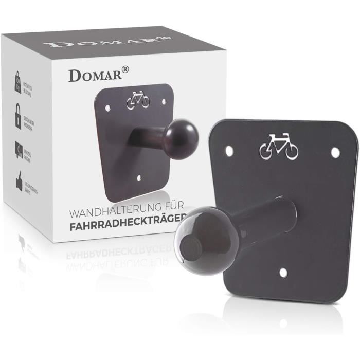 Domar Support mural pour porte-vélo de voiture - Support mural à boule ...