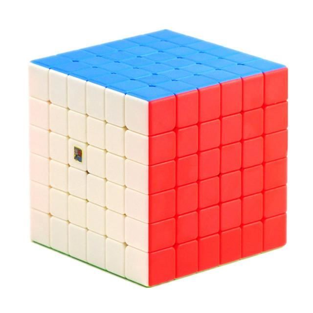 CASSE-TETE,6x6 Stickerless--cube magique Meilong série 3x3 6x6x6 7x7x7 ...