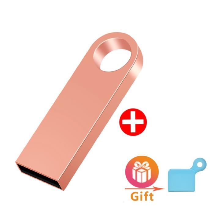 CLE USB,Rose Gold-1 GO--Clé usb 2.0 en métal étanche, support à mémoire ...