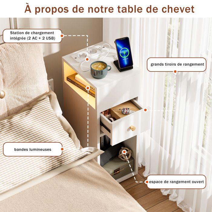 Table De Chevet Troite