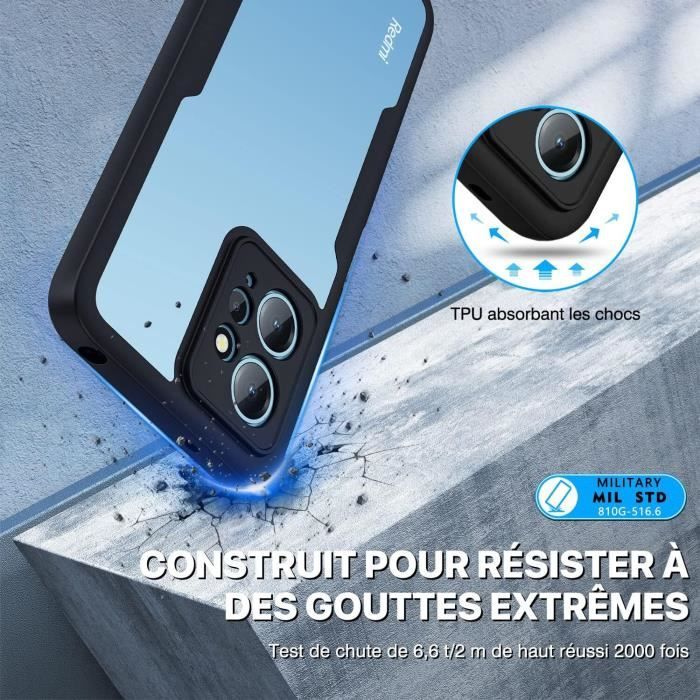 Coque intégrale pour XIAOMI REDMI NOTE 12 4G - MASSILIA TECH ...