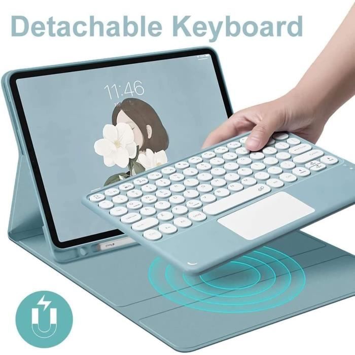 Coque Clavier Pour Samsung Galaxy Tab S6 Lite 10,4" 2022-2020 (Sm-P610 ...