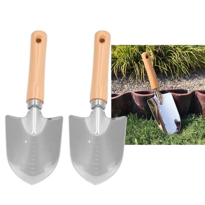 Pelle à terre meuble de jardin en acier inoxydable VGEBY avec échelle ...