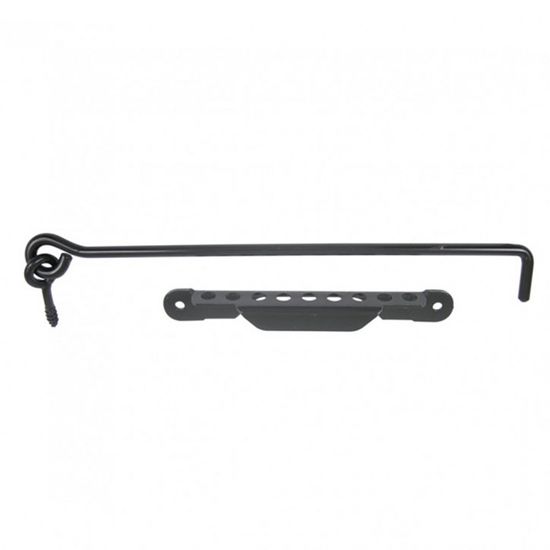 Crochet contrevent 8l400mm cremaillère noir - Cdiscount Auto