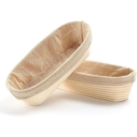 Panier de levain,ovale banneton à pain, pour pâte à pain, pizza et ...