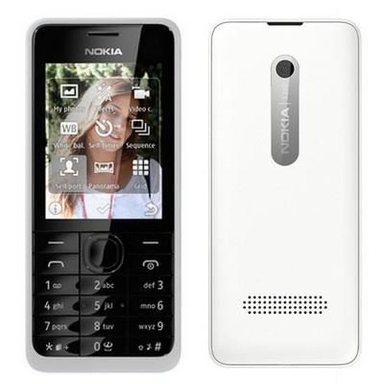 NOKIA 301 DOUBLE SIM BLANC - Cdiscount Téléphonie