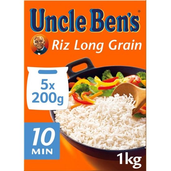 MARS PF FRANCE Riz long grain sachets cuisson Uncle Ben's - 5 x 200 g ...