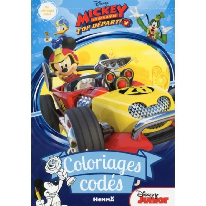 Coloriages codés Mickey et ses amis Top départ ! - Cdiscount Jeux - Jouets