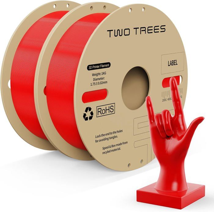 PLA Filament Pro, 2 rouleaux de 1 kg de filament d'imprimante 3D Hyper ...