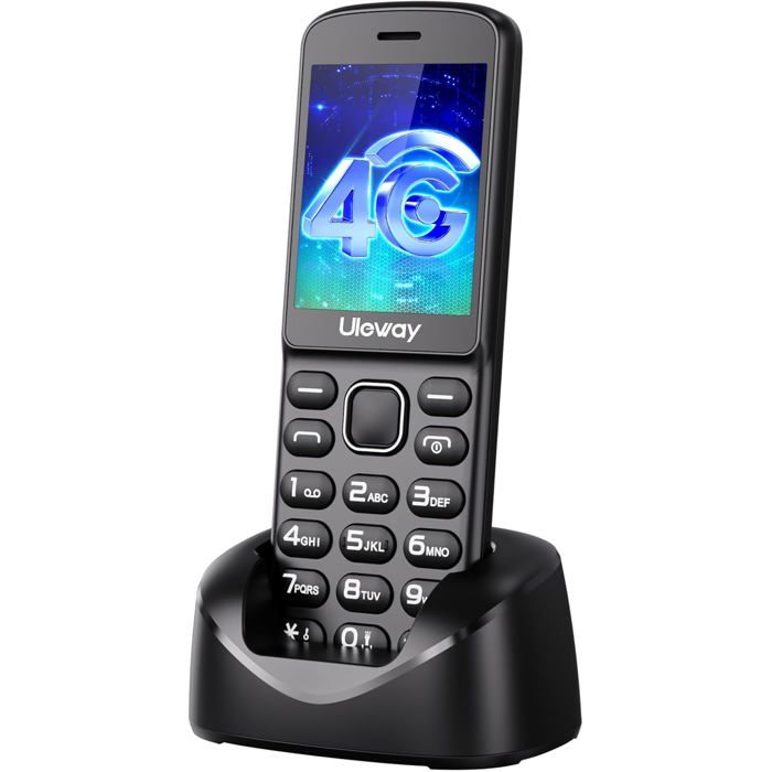 Téléphone Sans Fil Et Mobile Senior 2 En 1,4G Volte Appareil Débloqué ...