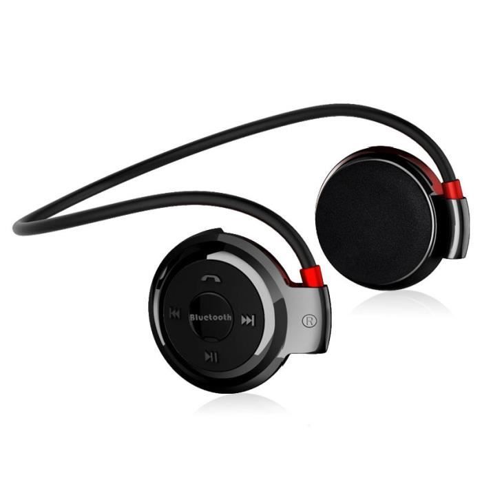 La couleur noire Écouteurs Sans Fil Bluetooth, Stéréo, Lecteur de ...