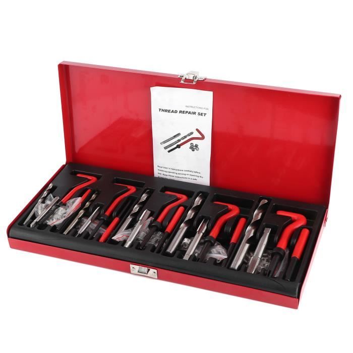 131pcs Kit de Restauration de Filetage Endommagé Inserts de Filetage M5 ...