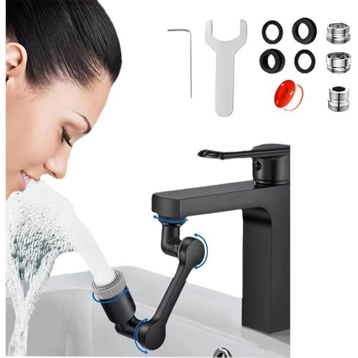 Robinet De Cuisine|1080°Pivotant Rallonge Robinet Avec Laiton 24 Mm G1 ...