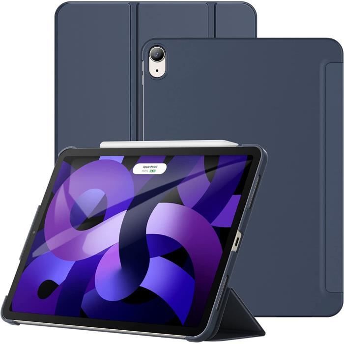 Coque pour iPad Air 5-4 (10,9 Pouces 2022-2020 5eme-4eme Génération), Housse étui Arrière Rigide ...