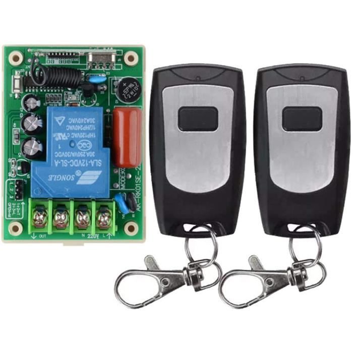 Télécommande sans fil avec interrupteur et récepteur + 2 télécommandes ...