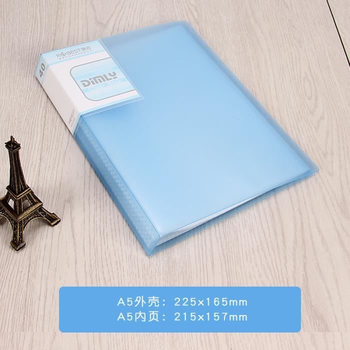 Classeur,Dossier de fichiers A5, 20 pages-30 pages-40 pages-60 pages ...