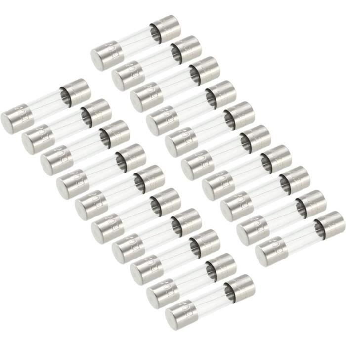 Lot De 20 Fusibles Temporisés À Fusion Lente En Verre 5 Mm X 20 Mm 250 V 3,15 A[u1766 ...
