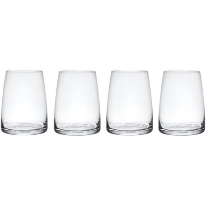 Palermo Verres À Vin Sans Pied En Cristal, Lot De 4, 350Ml, 4X Verres À ...