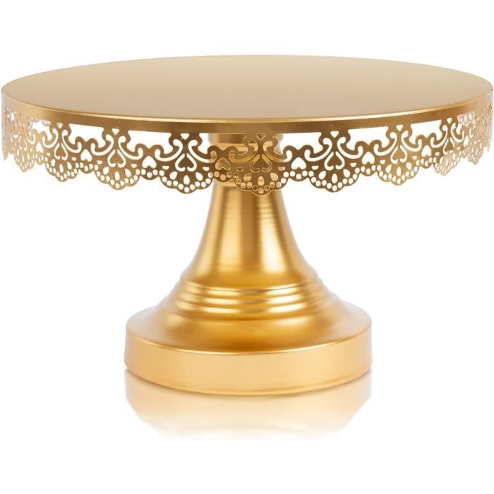Plateau À Gâteau Avec Pied Or, Présentoir À Gâteau Vintage, Cake Stand ...