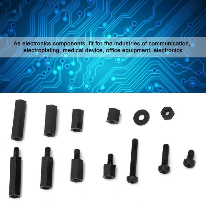 Jeux D'Écrous Et De Vis M3 Entretoise De Colonne Hexagonale, 320 Pièces ...