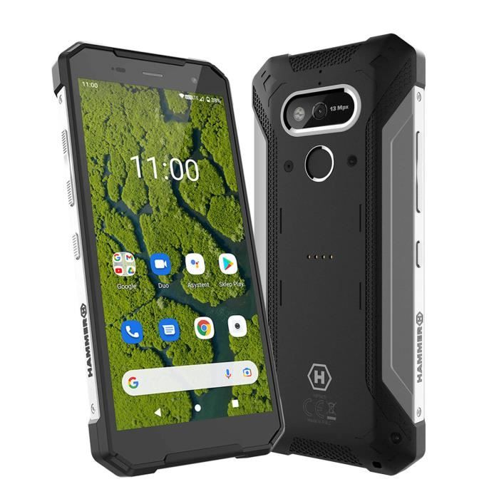 Smartphone HAMMER Explorer Plus Eco IP69 Grande Autonomie 5000mAh Noir ...