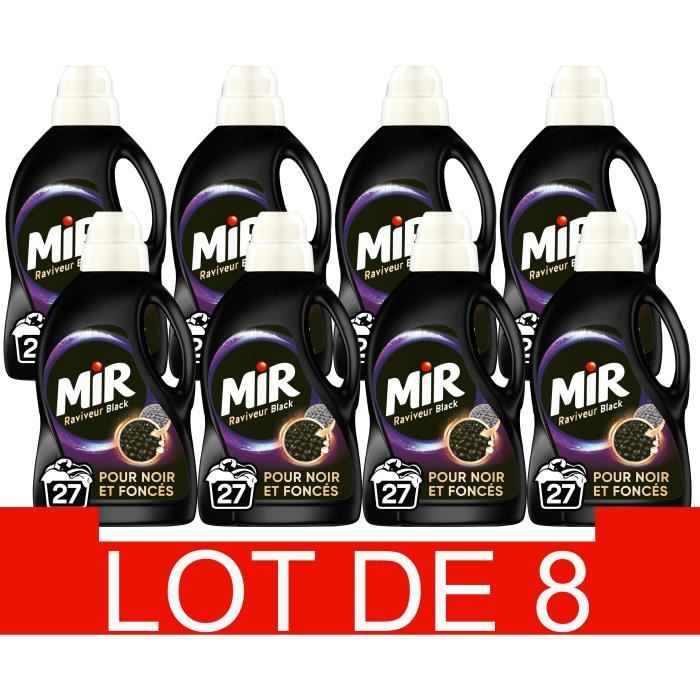 [Lot de 8] MIR Raviveur Black Lessive liquide - 27 Lavages - Cdiscount ...