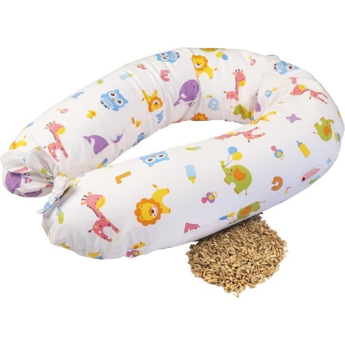 Coussin D'Allaitement Et De Grossesse + Housse Avec Lacets - 190 Cm ...