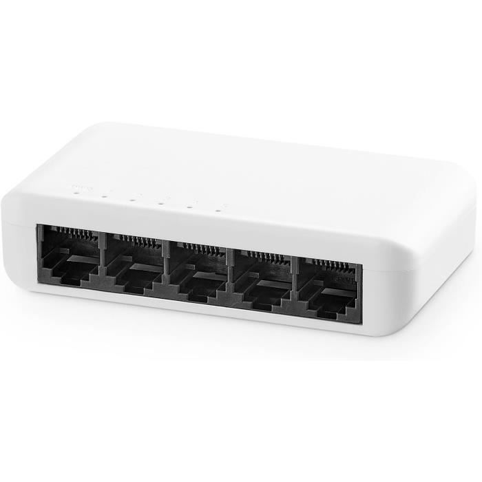 5 Port Gigabit Ethernet Switch, 4 Ports 100-1000Mbps Et 1 Uplink ...