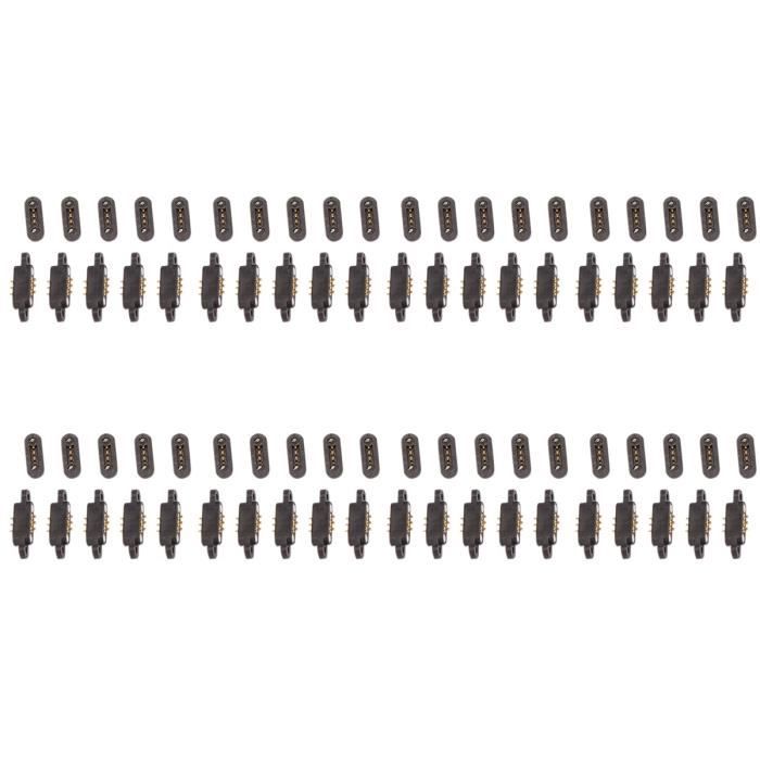 50 Paires à Ressort Magnétique Pogo Pin Le Connecteur 3 Positions ...