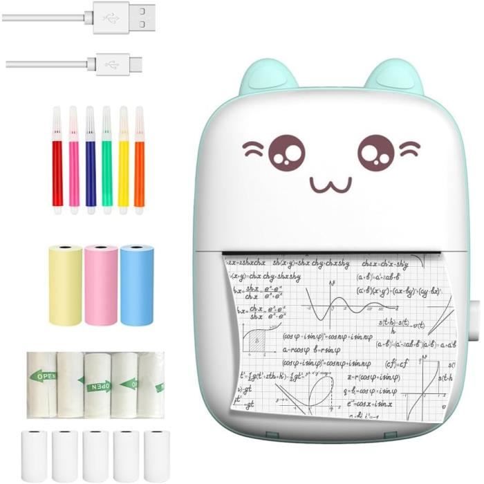 HRKVSK Mini Imprimante Portable, Imprimante Photo Thermique de Poche ...