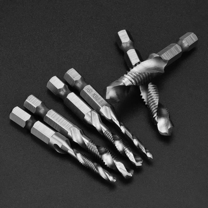 Taraud Foret inox - TBEST - M3 M4 M5 M6 M8 M10 - 6 pièces - Cdiscount ...