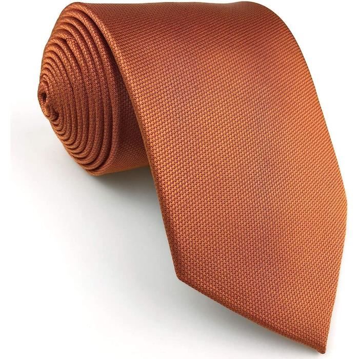 Couleur Unie Orange Mariage Homme Cravate Classic Fashion[H1205 ...