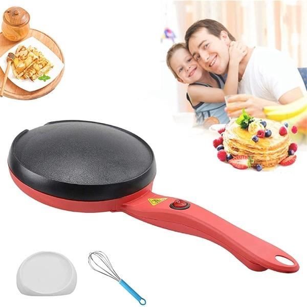 Trade Shop - Crêpière MACHINE À CRÊPES 600 WATT AVEC POIGNÉE PLAQUE ...