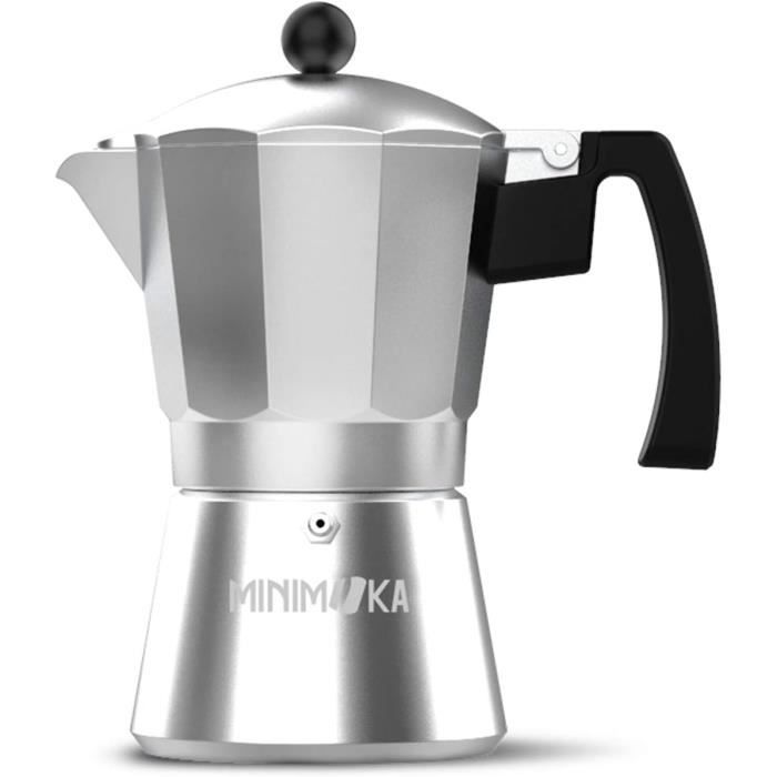 Minimoka Minimoka 6 - Cafetière Italienne, 6 Tasses, Base Et Filtre En ...