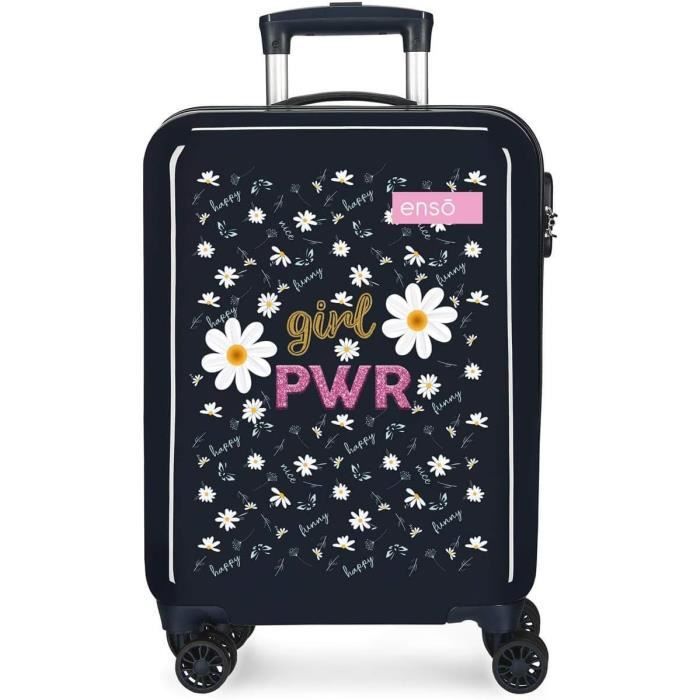 Girl Power Valise Trolley Cabine Bleu 38X55X20 Cms Rigide Abs Serrure À ...
