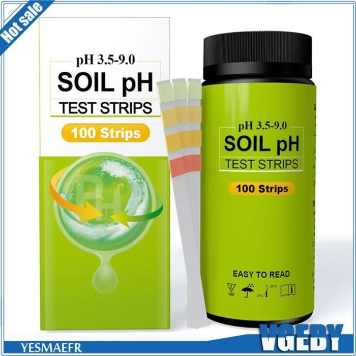 Kit de Test de PH du Sol VGEBY - Mesure Précise de l'Acidité et de l ...