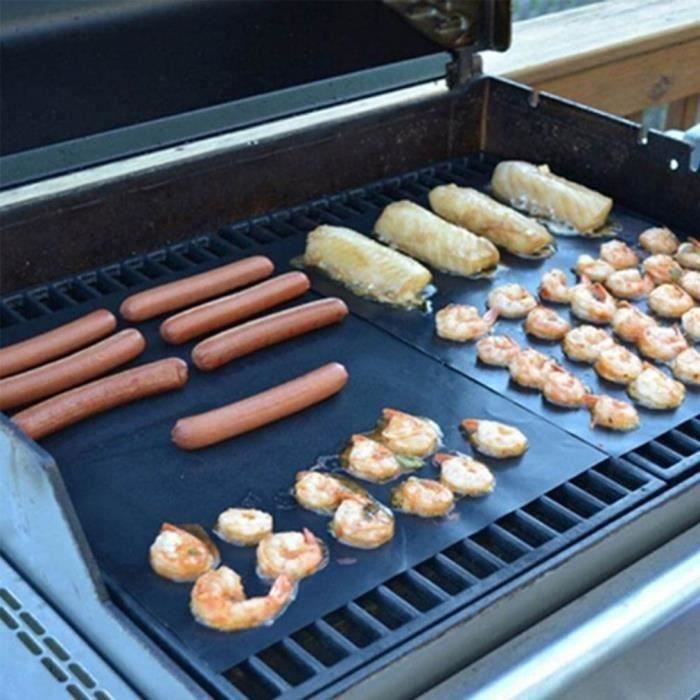 QZ-Tapis de barbecue Tapis de barbecue en téflon haute température d ...