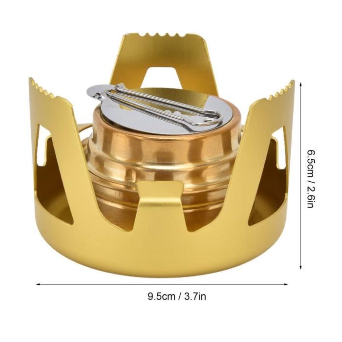 Akozon Le fourneau Réchaud de camping portable coupe-vent vaporisable à ...