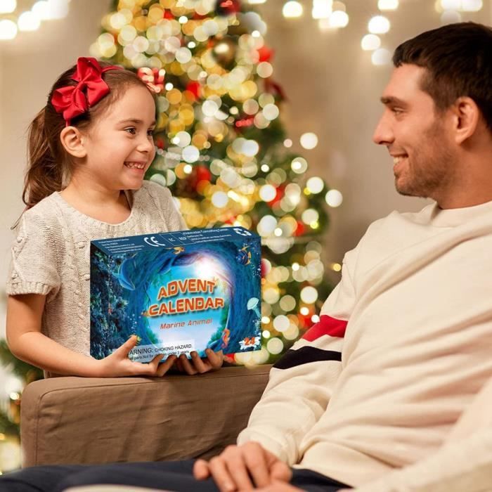 Calen ier de l'Avent de Noël avec 24 mini jouets marins 24 jours pour ...