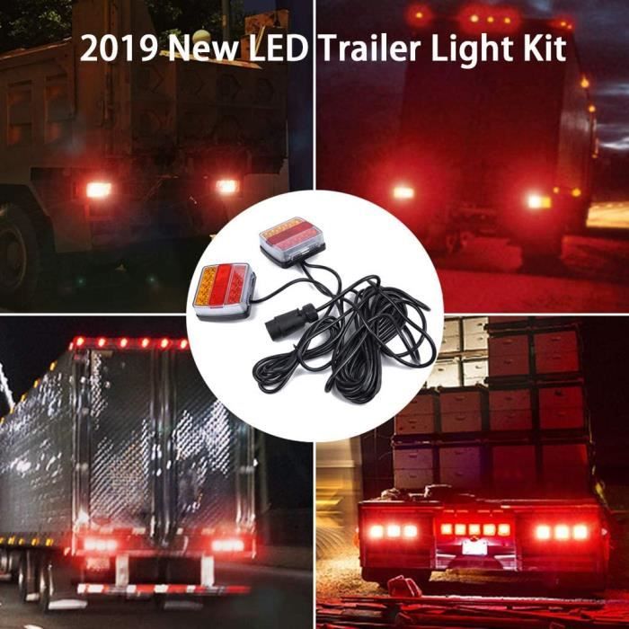2019 Nouveau Kit D'Eclairage De Remorque Submersible Led 12V, Feux Remorque -2 Pcs Éclairage ...
