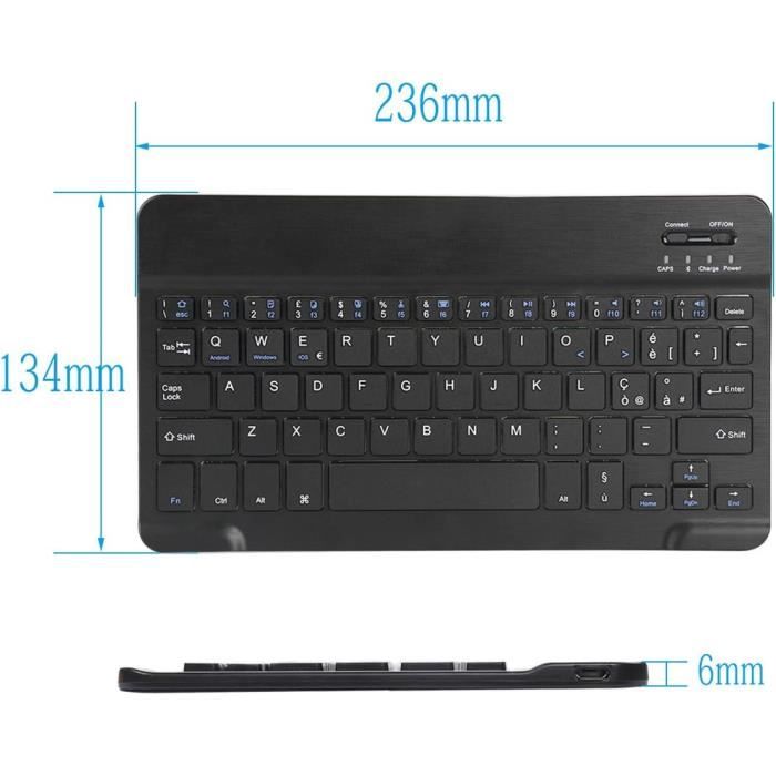 Clavier Italien Bluetooth Sans Fil Pour Système Ios Ipad 2-3-4 Ipad ...
