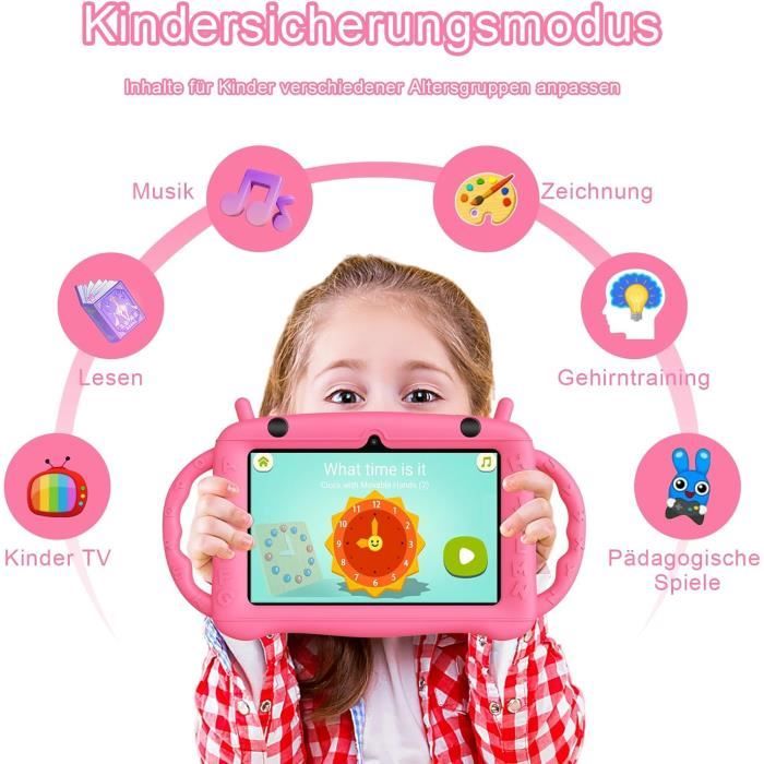 Tablette Enfant 7 Pouces Android 12 3-12 Ans Tablette Pour Enfant Quad ...