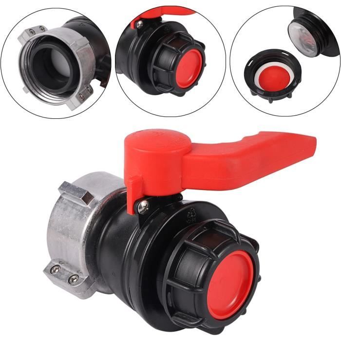 FOGWOWO Vanne Cuve 1000l,Adaptateur IBC 60 mm à 75 mm,Raccord Cuve 1000 ...