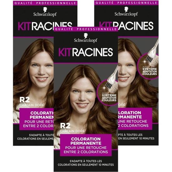 SCHWARZKOPF Kit Racines - Coloration Racines Cheveux permanente ...