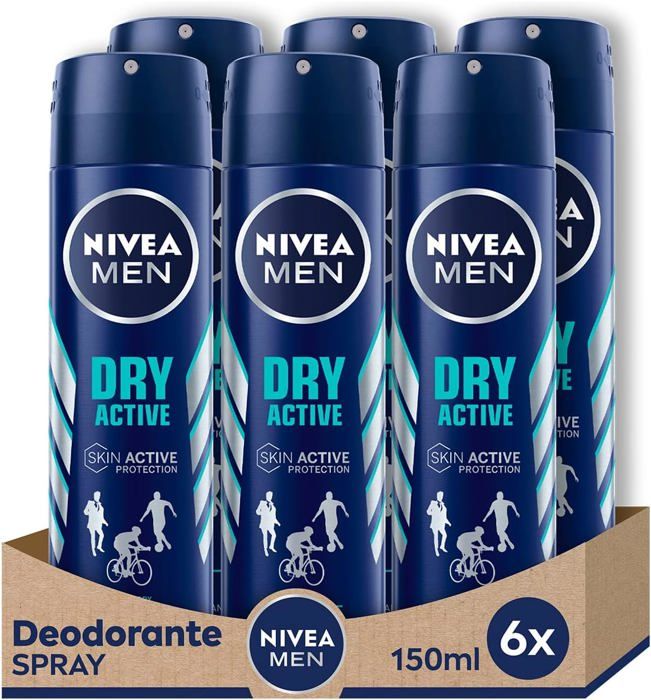 Dry Fresh Spray Déodorant Anti-respirant pour 72h de fraîcheur intense 6 x 150 ml.[Z417 ...