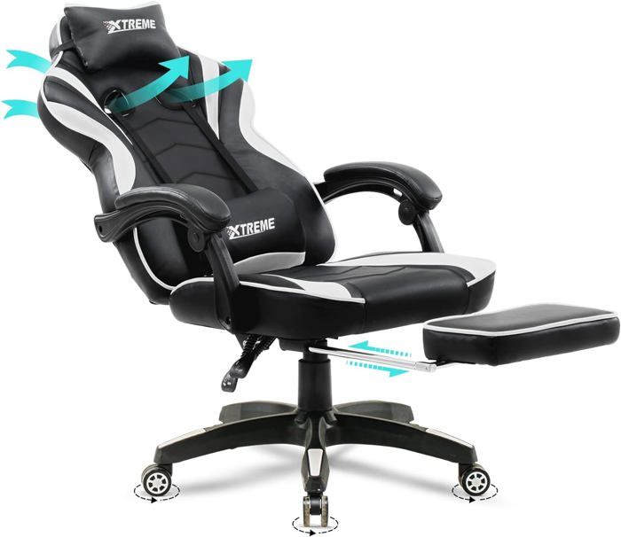 Fauteuil de Jeux Gaming Chaise de Gamer Ergonomique pour Ordinateur ...