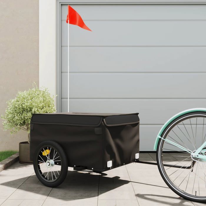 Nouveau Remorque de vélo - BMD - max 40kg - noir 45 kg fer BELLE ...