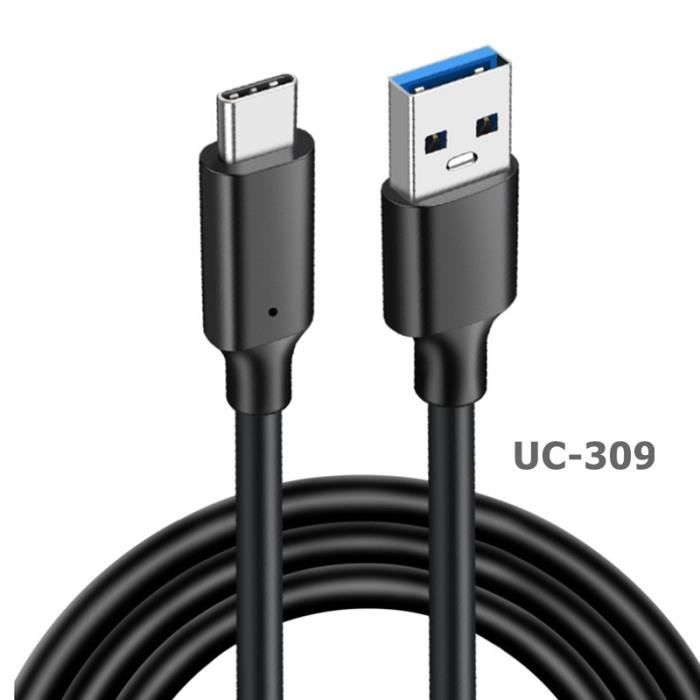 2m - UC-309 - Câble USB type-c 60W PD 0.2 pour recharge rapide et données,compatible avec ...